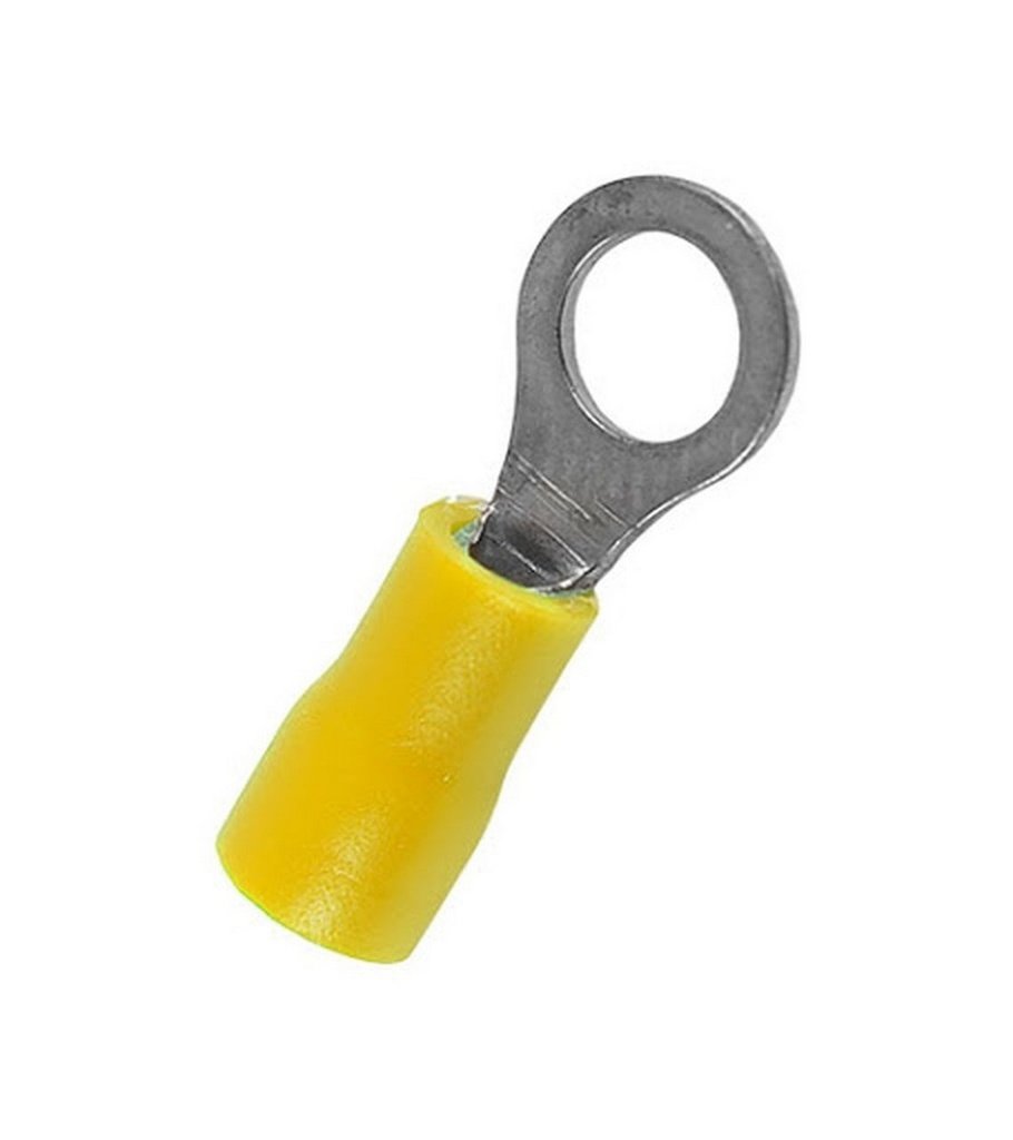 Terminal Pré-Isolado Olhal Para Cabo 6,0mm² - Amarelo - Casa do Eletricista